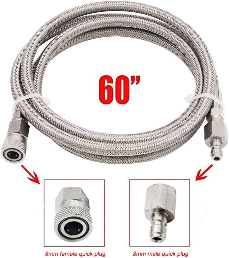 60 inch PCP 4500 Psi Long Fill Whip Hose – AirGun Tactical