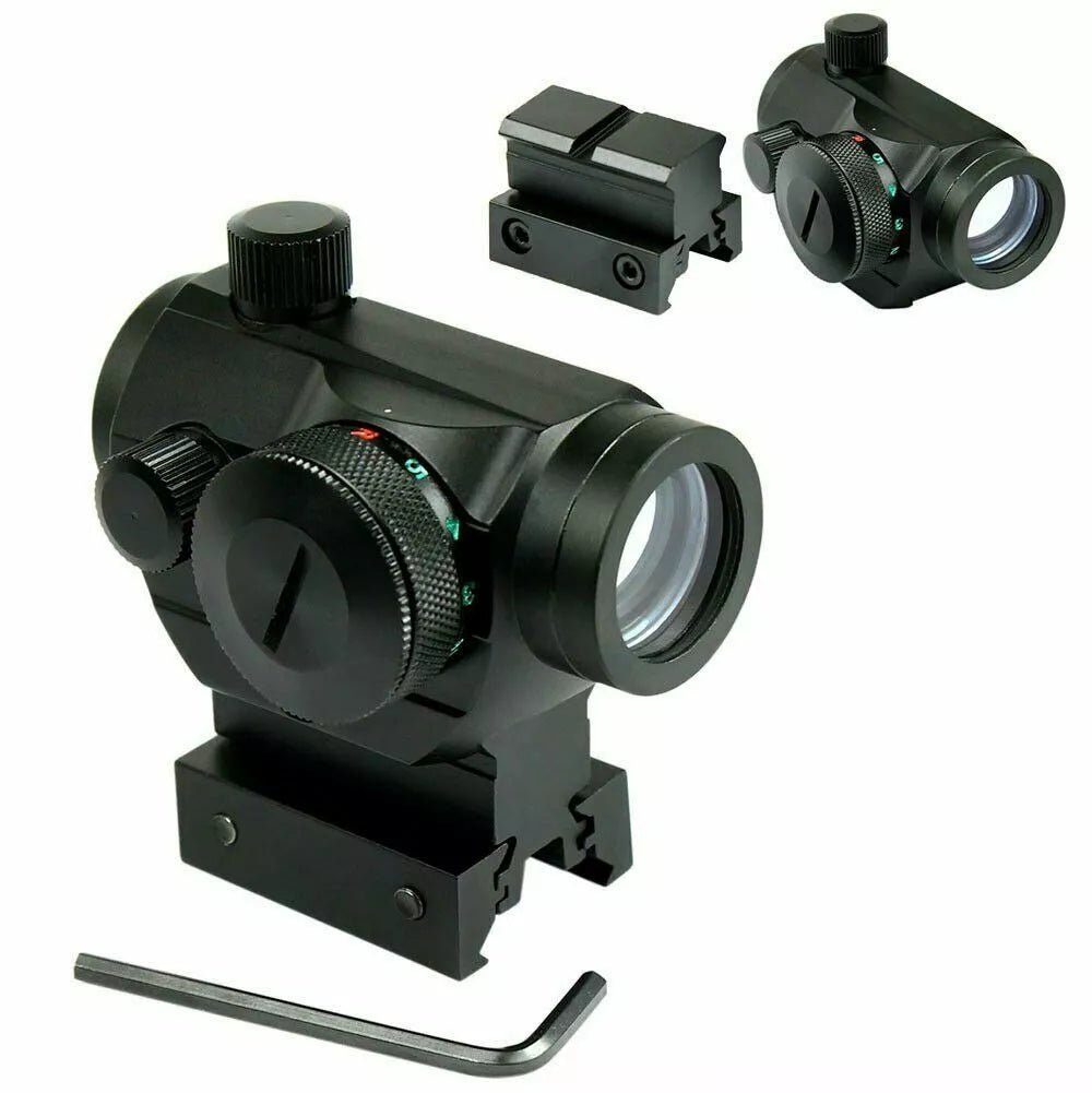 Tactical Holographic Green / Red Dot Sight Scope with Picatinny Riser ...